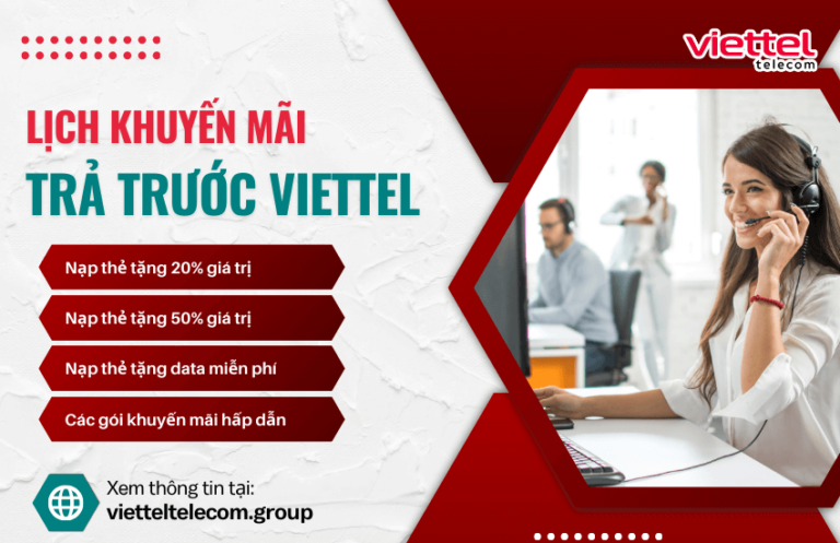4 chương trình khuyến mãi trả trước Viettel tháng 6/2026 siêu HOT