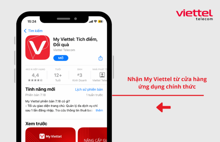 Ứng dụng My Viettel: Cách tải, đăng ký, đăng nhập cho người mới